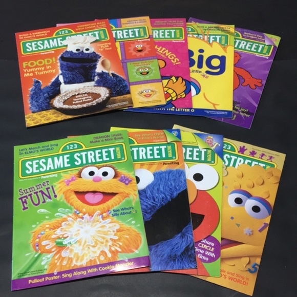 Sesame Street | Toys | Sesame Street Magazines Set Of 9 Ages 3 To 6 ...
